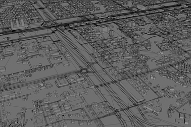 Islamabad city Pakistan 3d model 50km