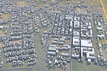 Nyala city Sudan 3d model 25km