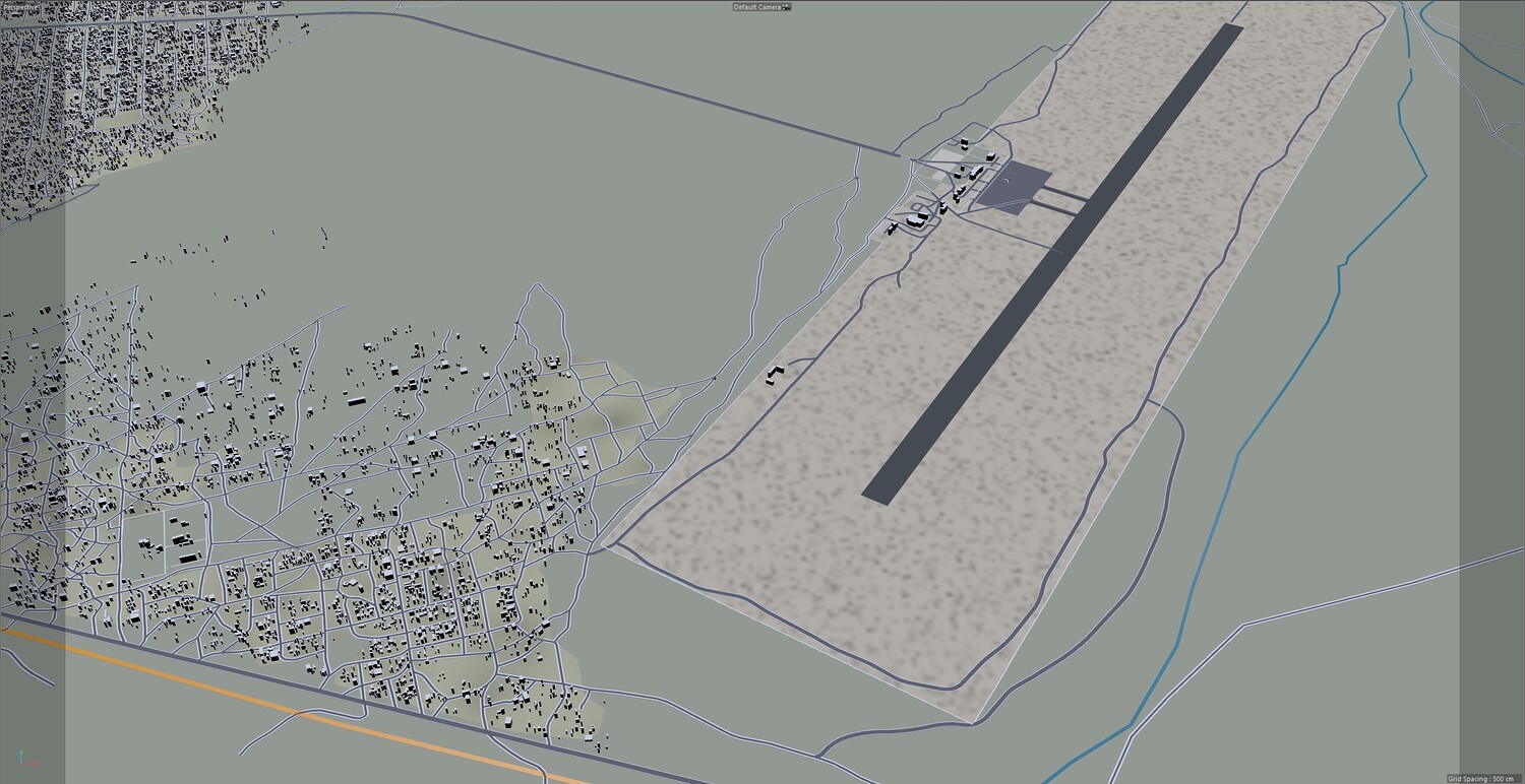 Nyala city Sudan 3d model 25km