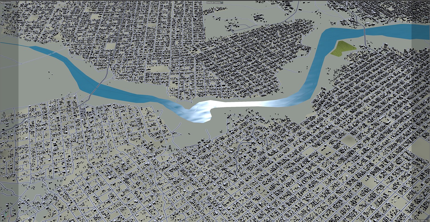 Nyala city Sudan 3d model 25km