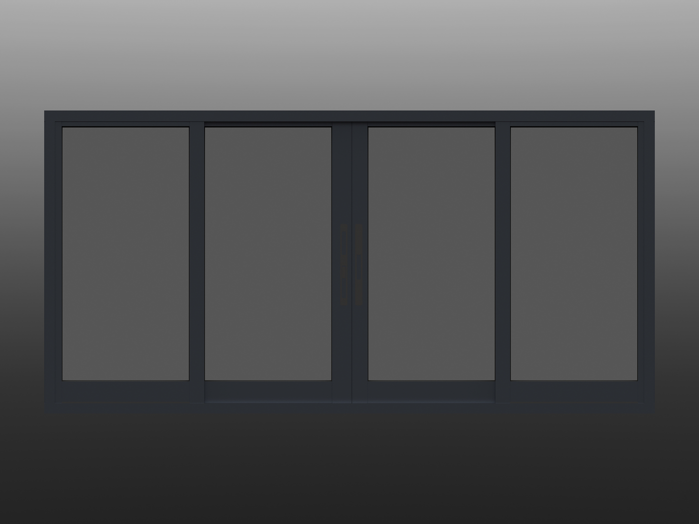 Aluminium Sliding Window 4 Panels