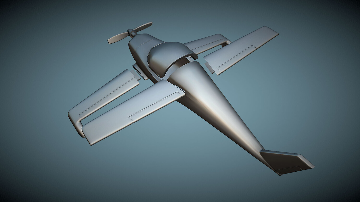 Rutan Model 54 Quickie Q2 - 3D Printable Model