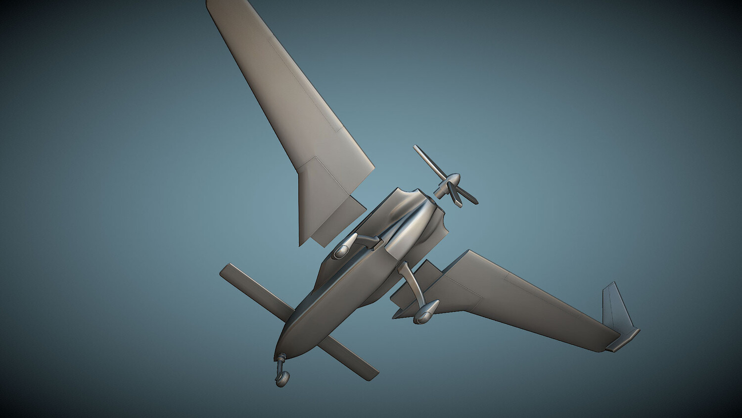 Rutan Model 61 Long-EZ - 3D Printable Model