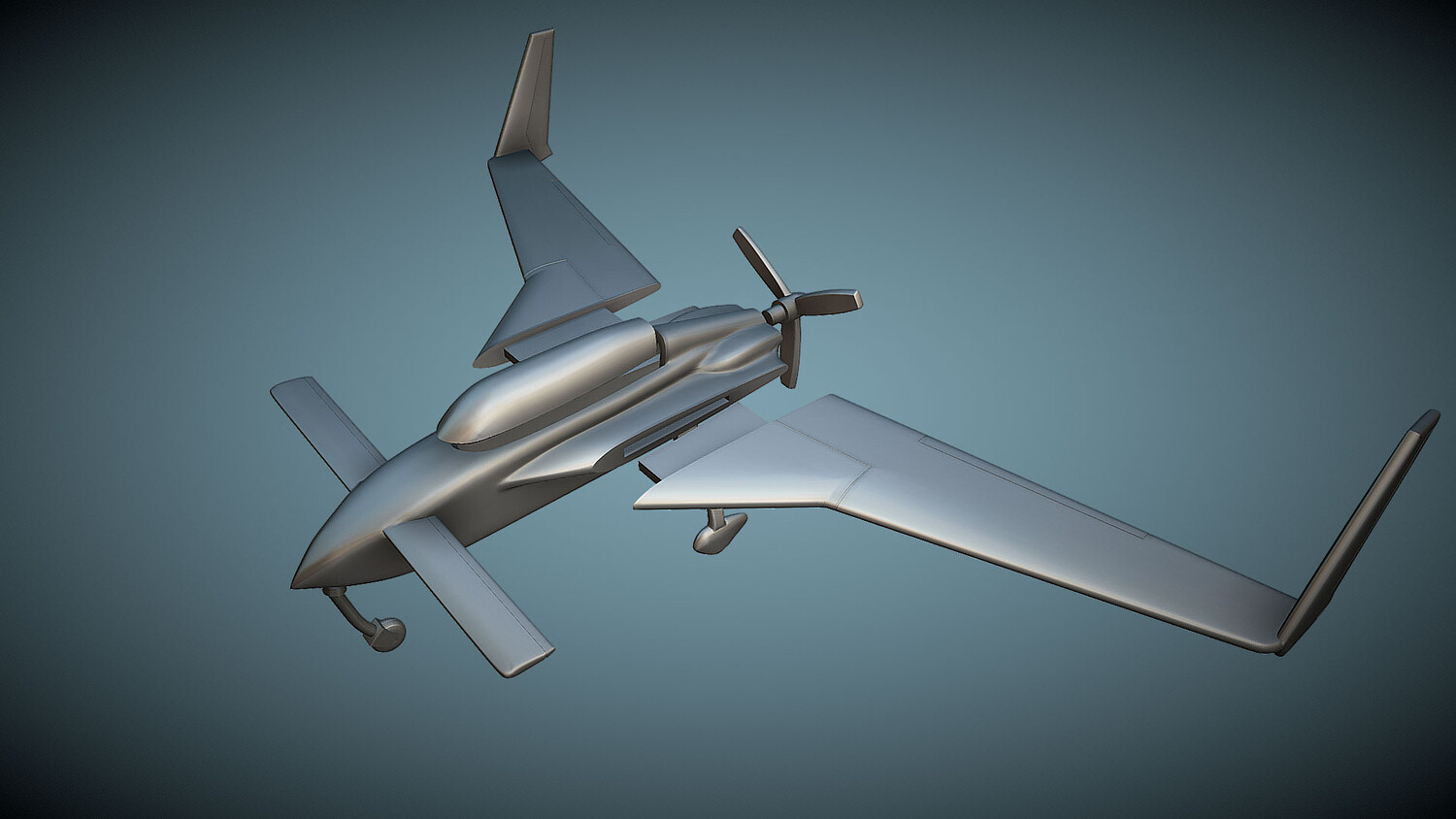 Rutan Model 61 Long-EZ - 3D Printable Model