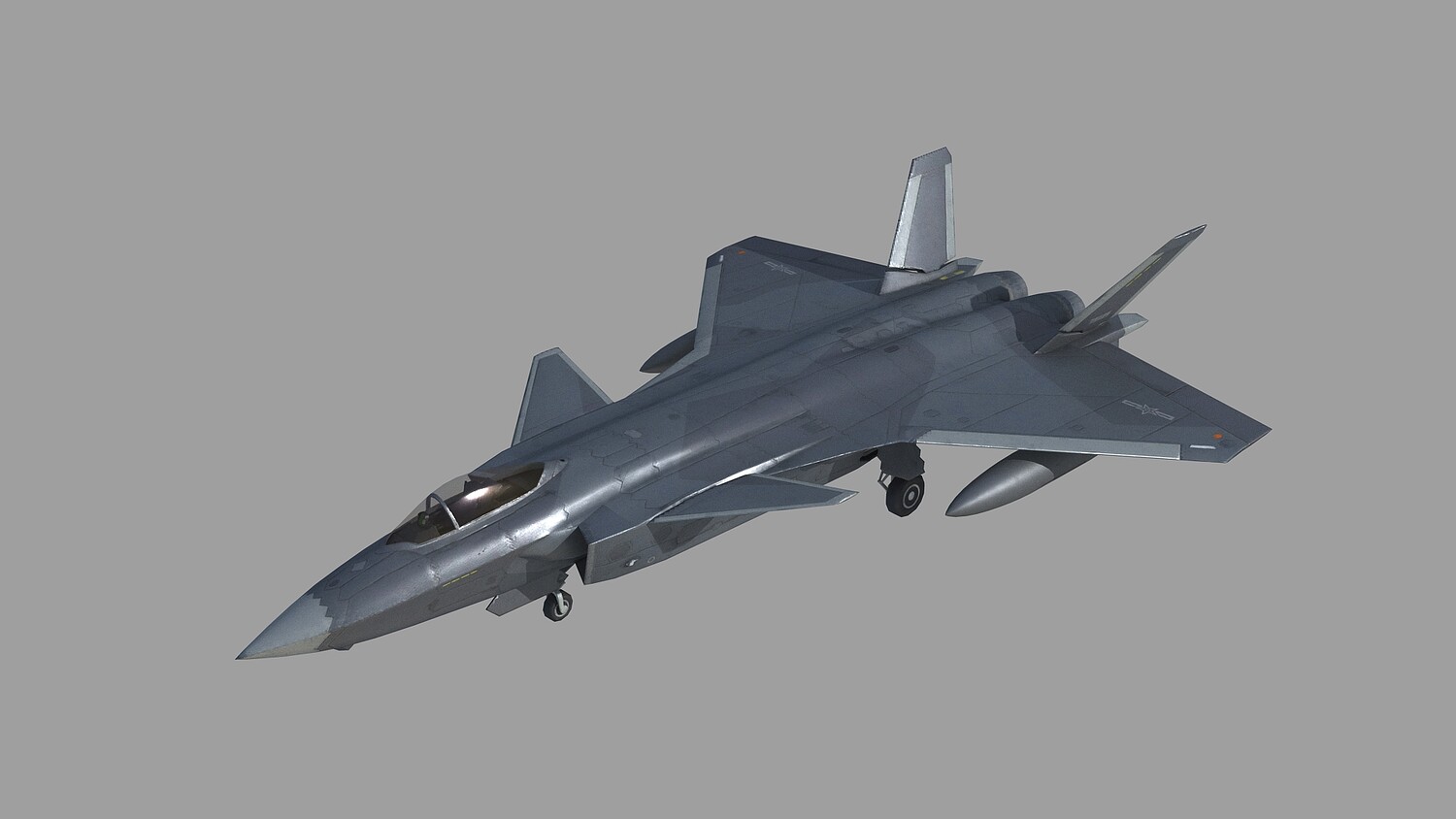 PBR J-20 fighter J20 Veyron J20 J-20 bound animated stealth fighter