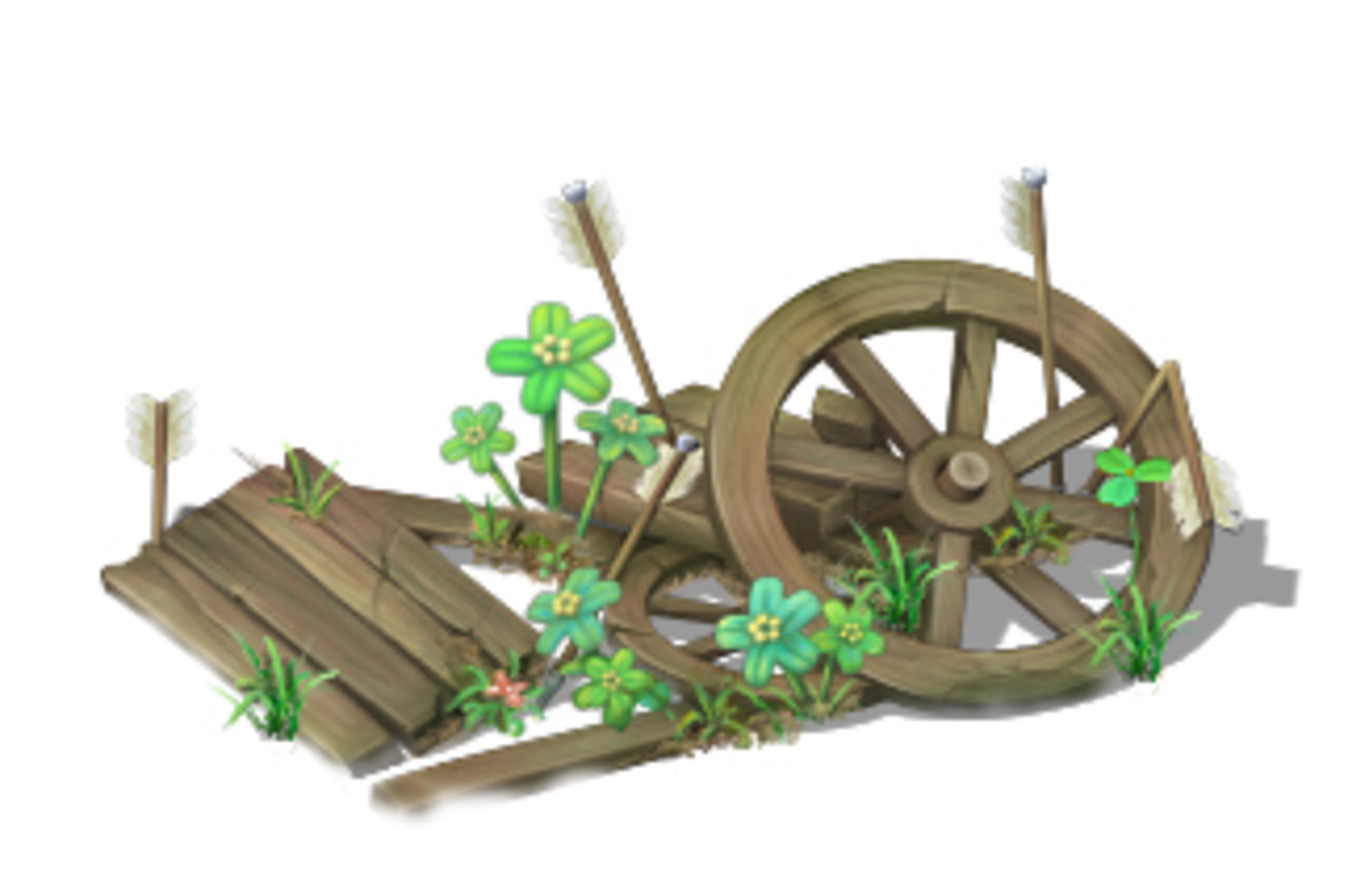 Cartoon version - broken wheels
