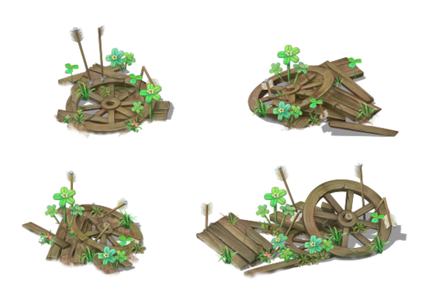 Cartoon version - broken wheels