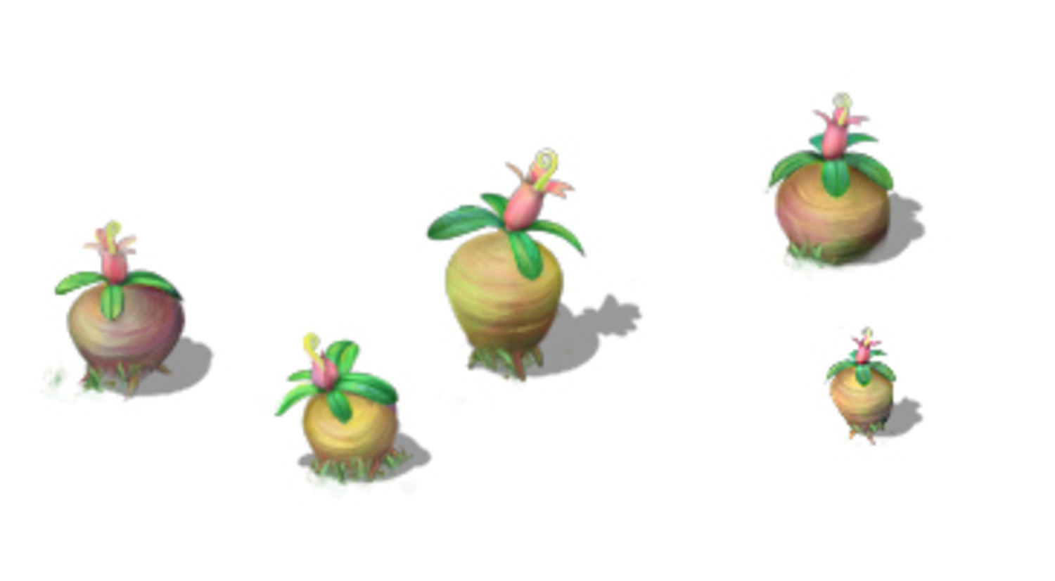 Cartoon version - brain residual variant flowers