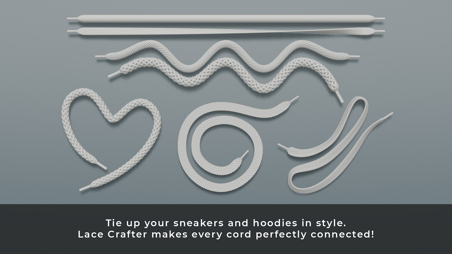 Lace Crafter – A Realistic 3D Cord and Shoelace Generator for Blender ...