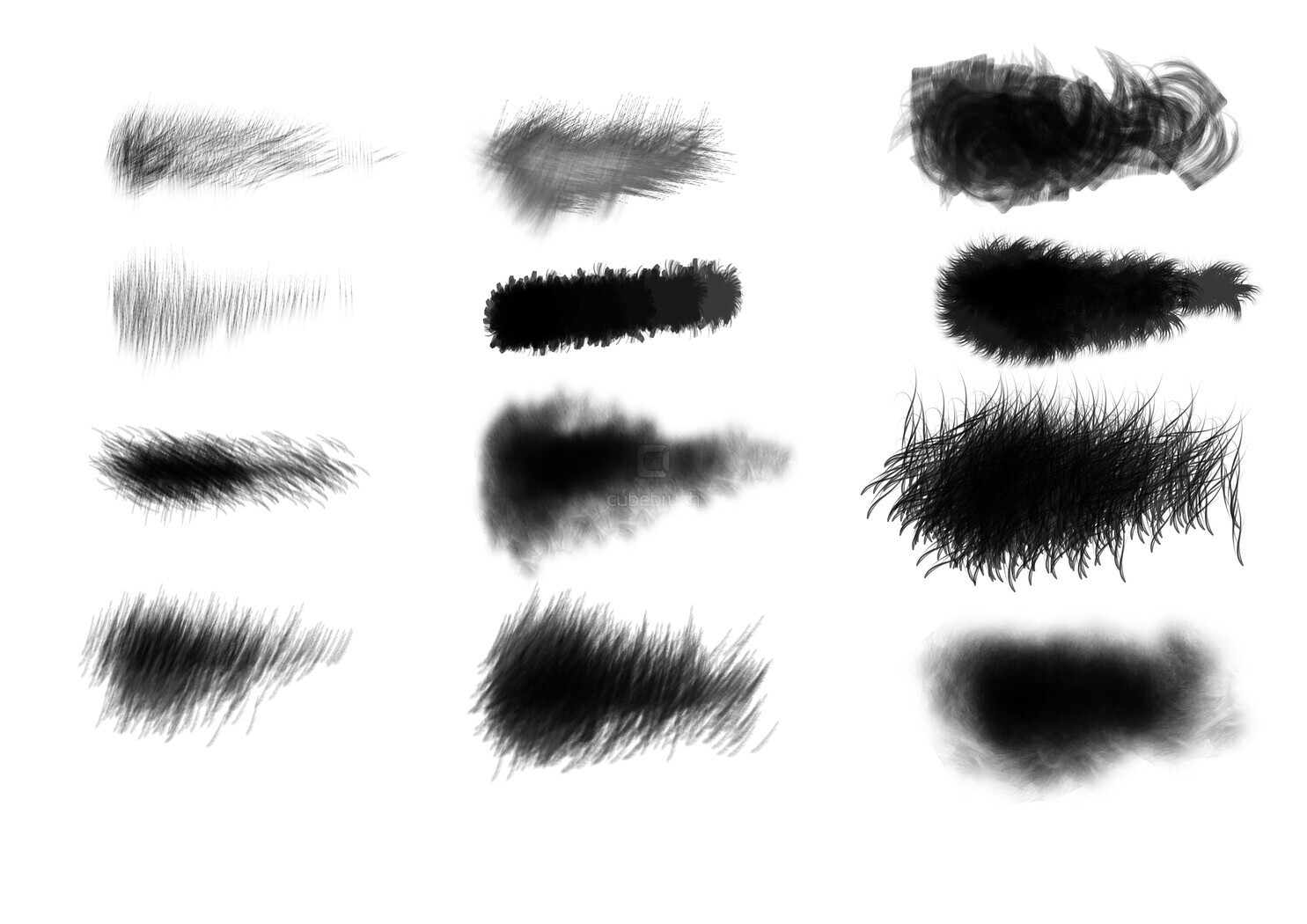 Straight fur brushes for Affinity Apps 1 & 2