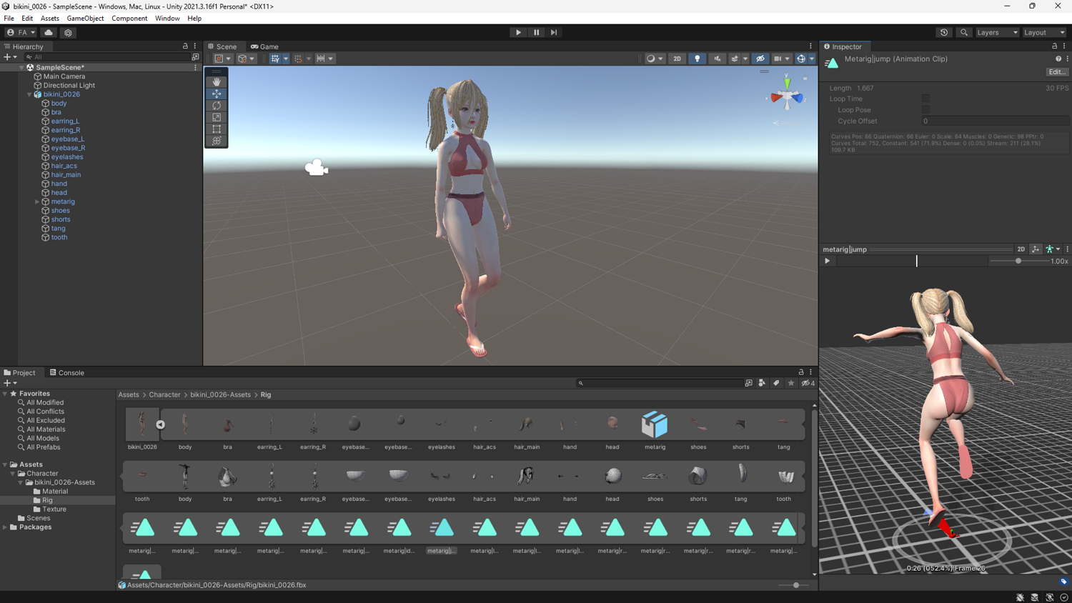Clothing Collection 002 - Rig - UE5 - Unity - Blender - Animated ...