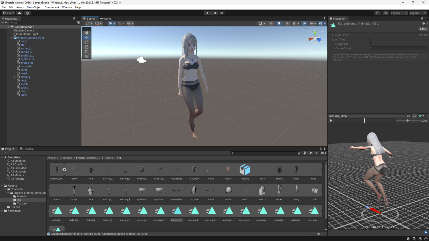 Clothing Collection 003 - Rig - UE5 - Unity - Blender - Animated ...