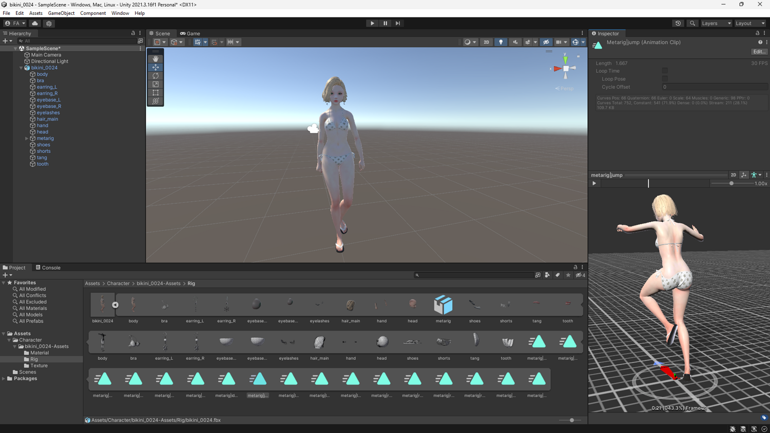Clothing Collection 004 - Rig - UE5 - Unity - Blender - Animated ...