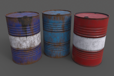 PBR Oil Drum Barrel B