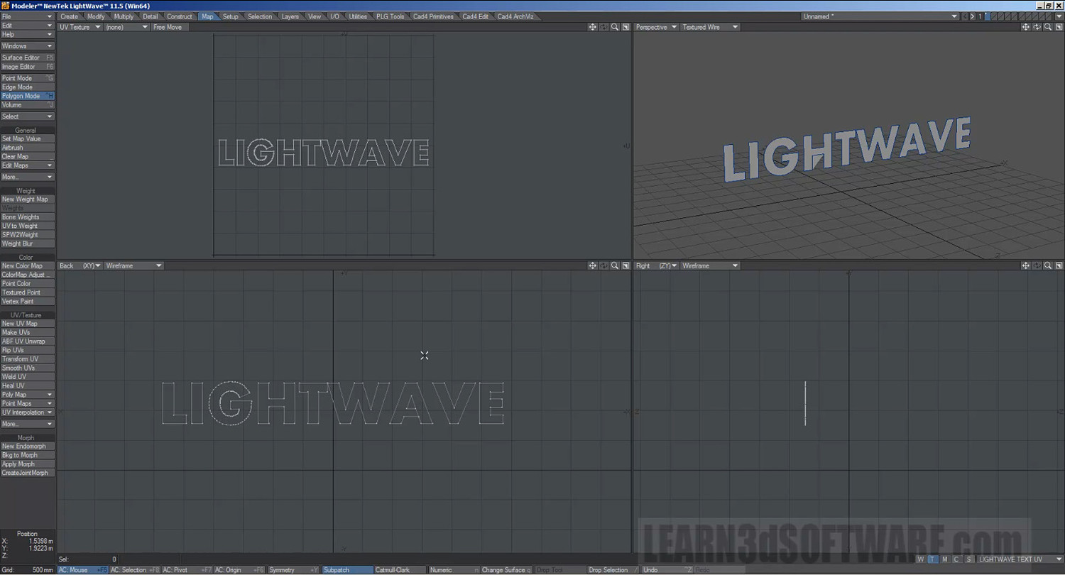 Lightwave 11.5 UV Mapping Essentials