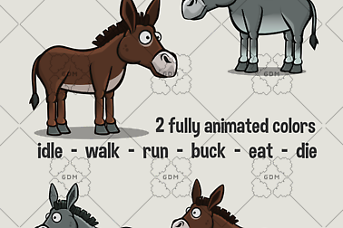 Animated donkey