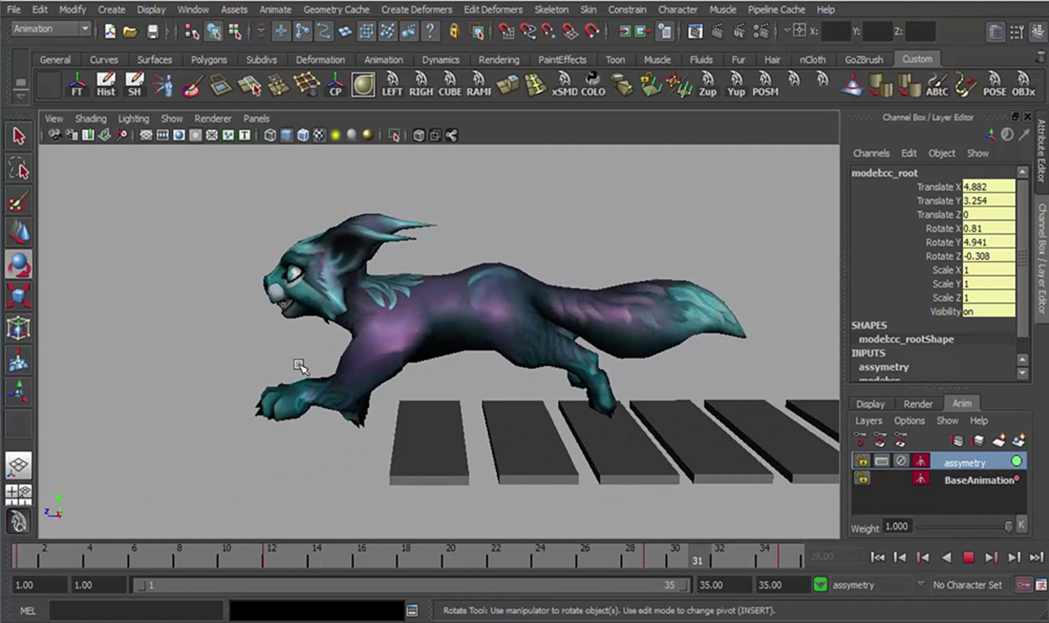 Learn to Animate a Quadruped Run Cycle in Maya