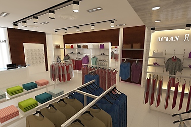 Clothing Store interior 3D Model 3D model