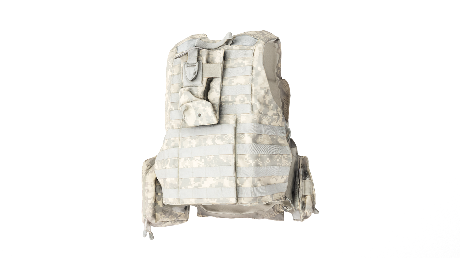 Military Body armor of ACU with PBR textures 20