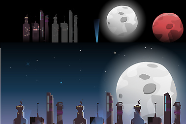 2D Cyberpunk Platformer Tileset