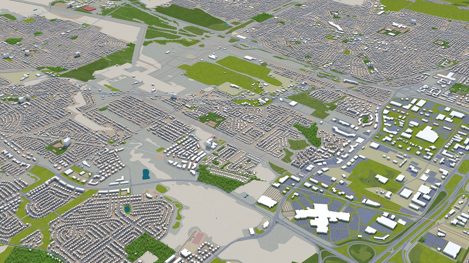 Quebec City Quebec Canada 3d model 50km