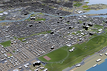 Quebec City Quebec Canada 3d model 50km