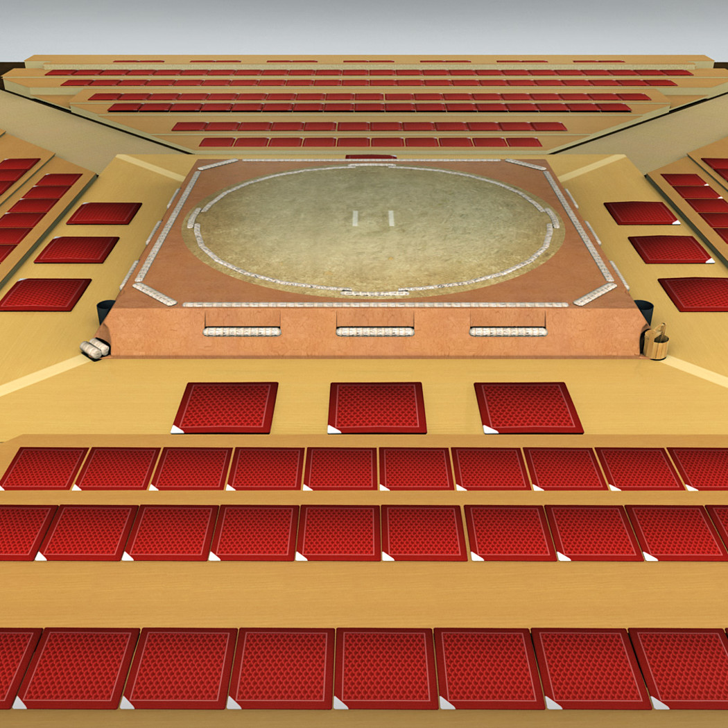 Sumo dojo arena stadium ring