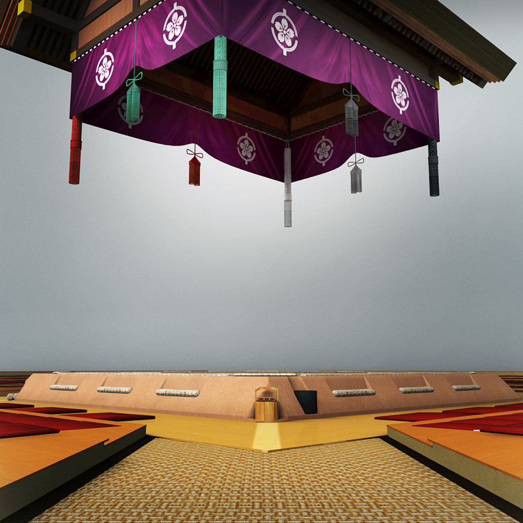 Sumo dojo arena stadium ring