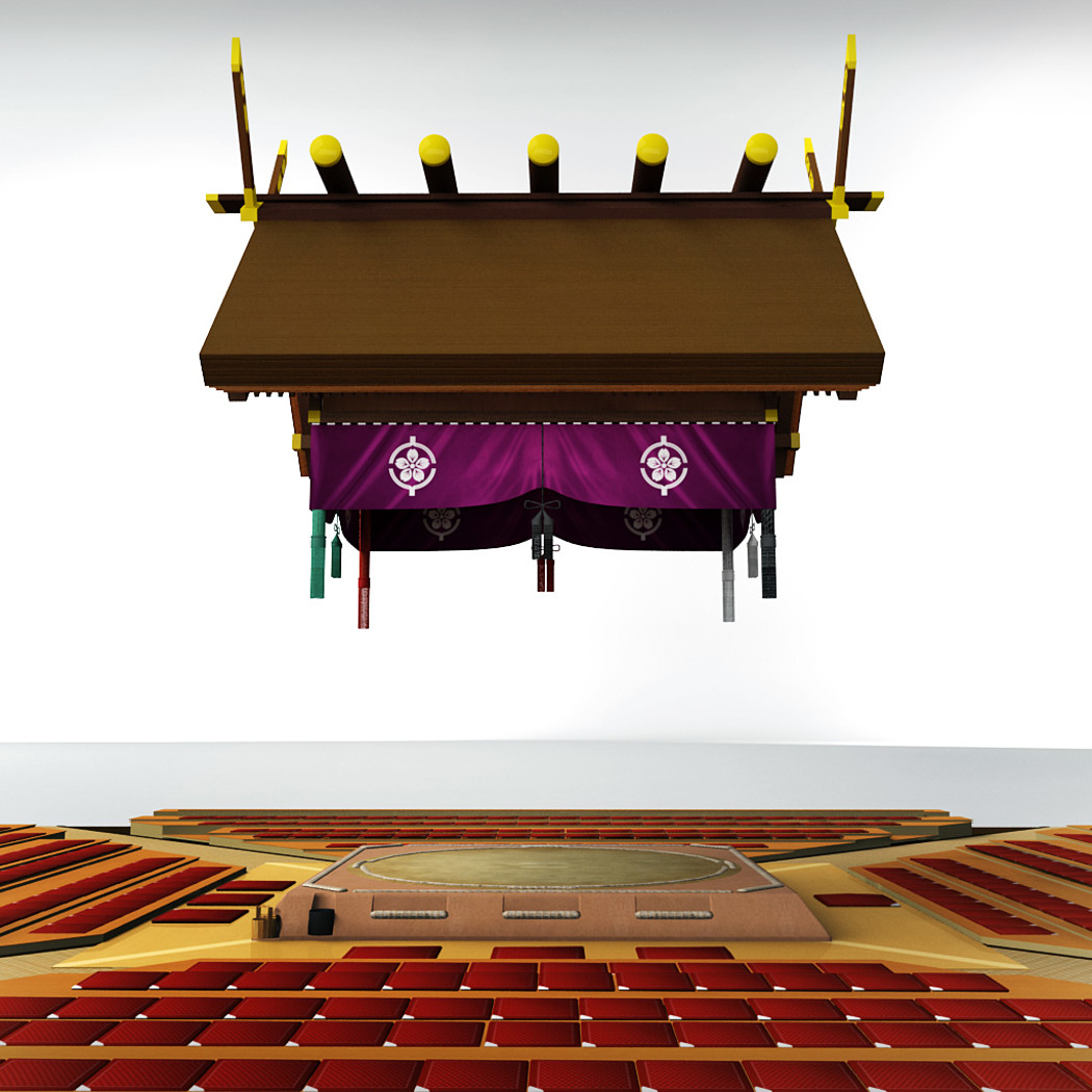 Sumo dojo arena stadium ring