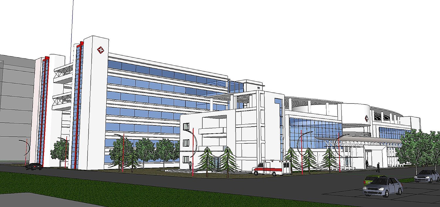 Sketchup City social Building-Hospital -077