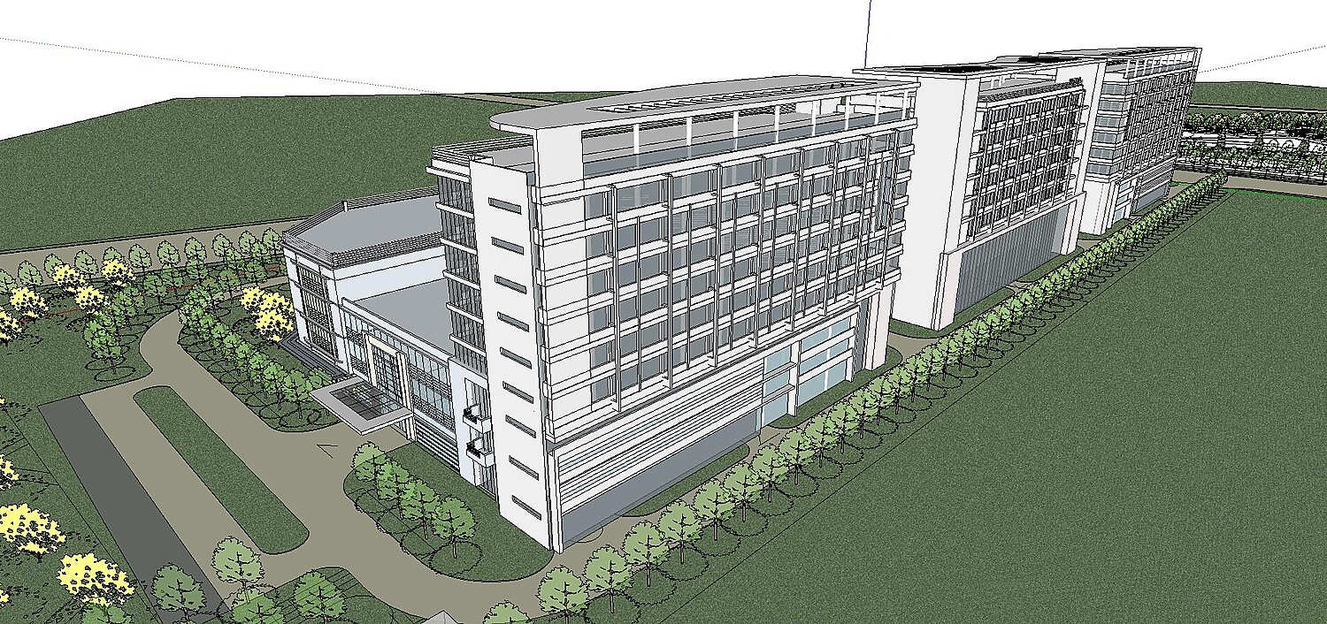 Sketchup City social Building-Hospital -083