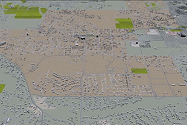 Riverside city California USA 3d model 40km