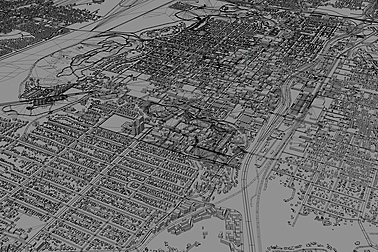Riverside city California USA 3d model 40km