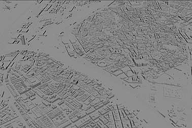 Sevilla city Spain 3d model 40km