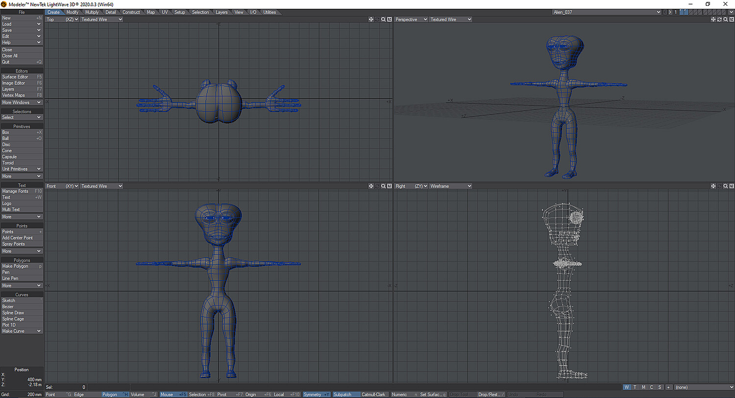 LightWave 2020-Cartoon Character Modeling II
