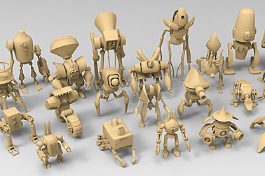 25 basemesh robot collection