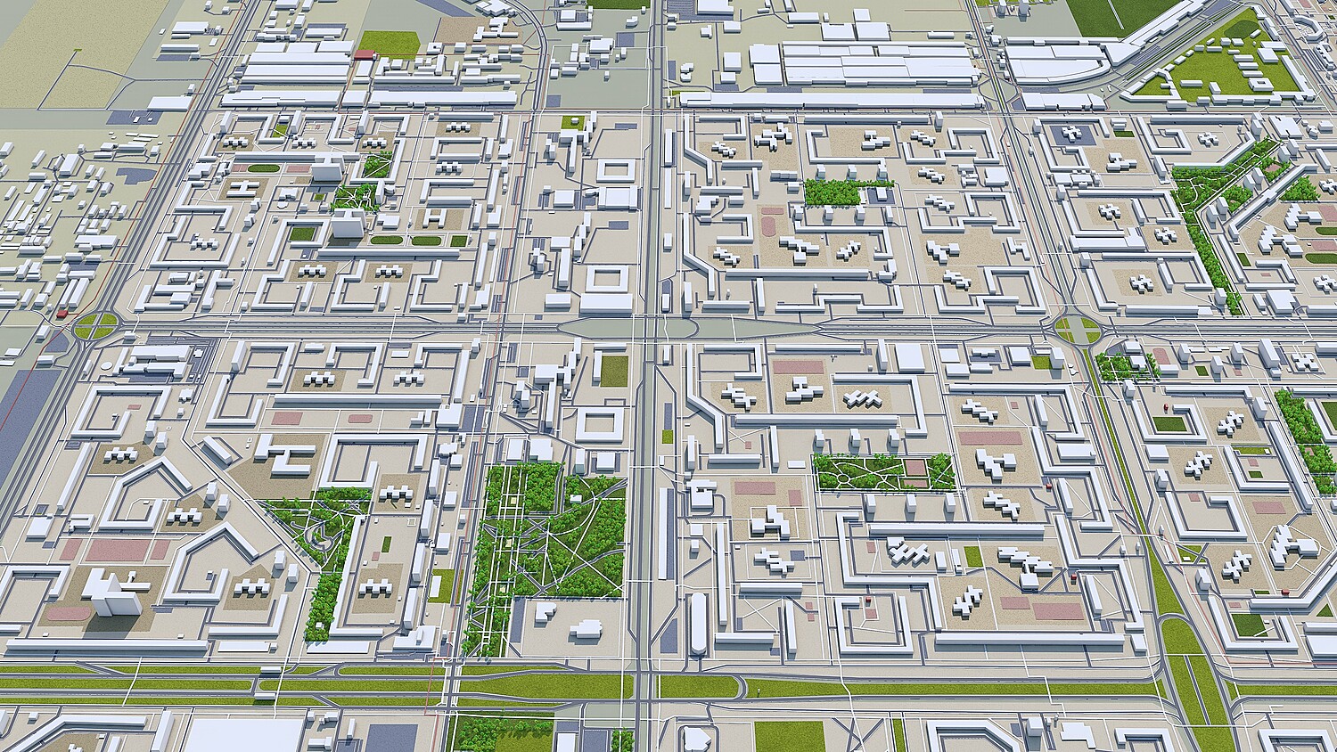Tolyatti city Russia 3d model 60km