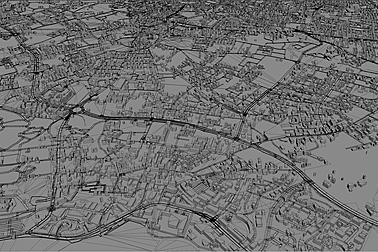Paphos city Cyprus 3d model 30km