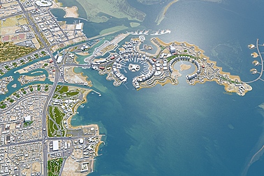 Qatar city 3d model 200km