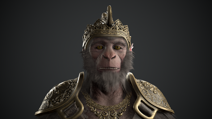 Hanuman, The Monkey God from The Hindu Epic Ramayana - Cubebrush