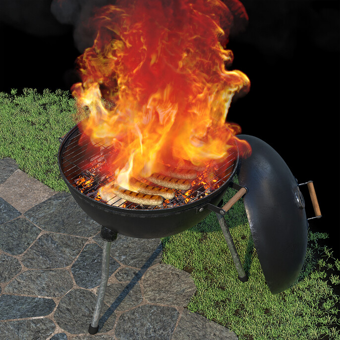 The Fearless German BBQ Hero - Cubebrush