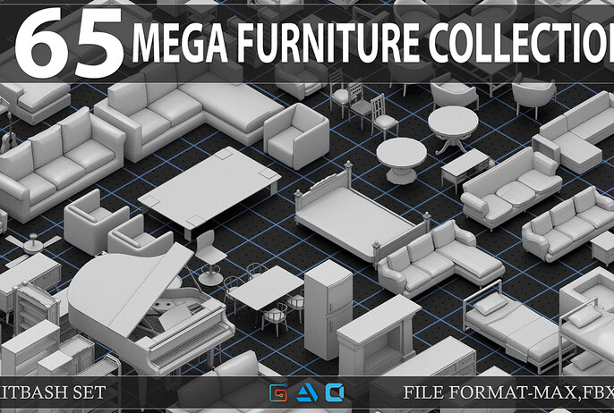 3D Furniture Models for Architectural Renderings - Cubebrush
