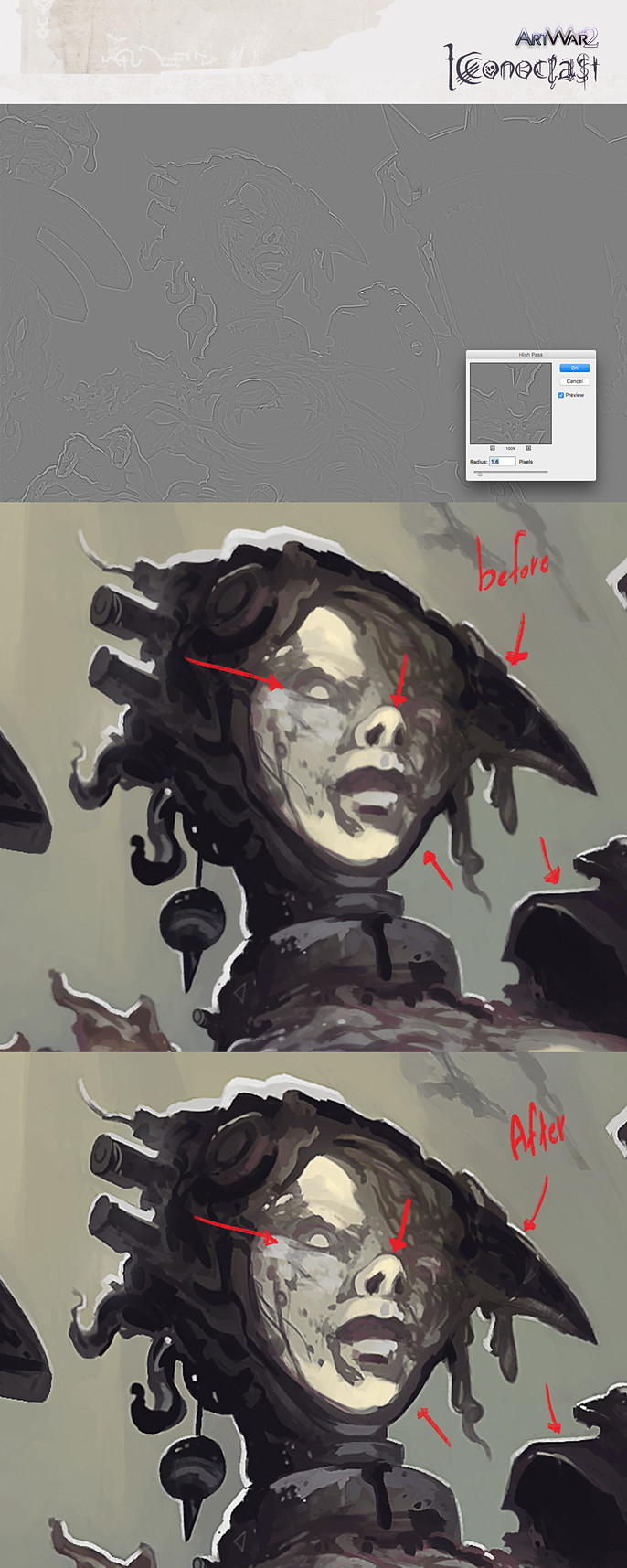 Digital Painting Tutorial: The Making of Iconoclast - Cubebrush